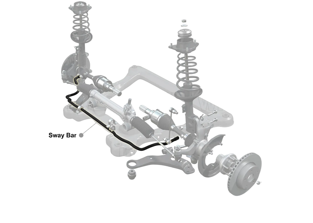 Front Sway Bar - 24mm 2 Point Adjustable to Suit Mercedes-Benz C Class